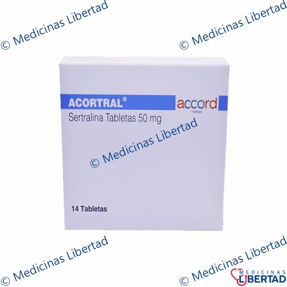 SERTRALINA ACCORD 50 MG TABLETAS C/14 | Medicinas Libertad